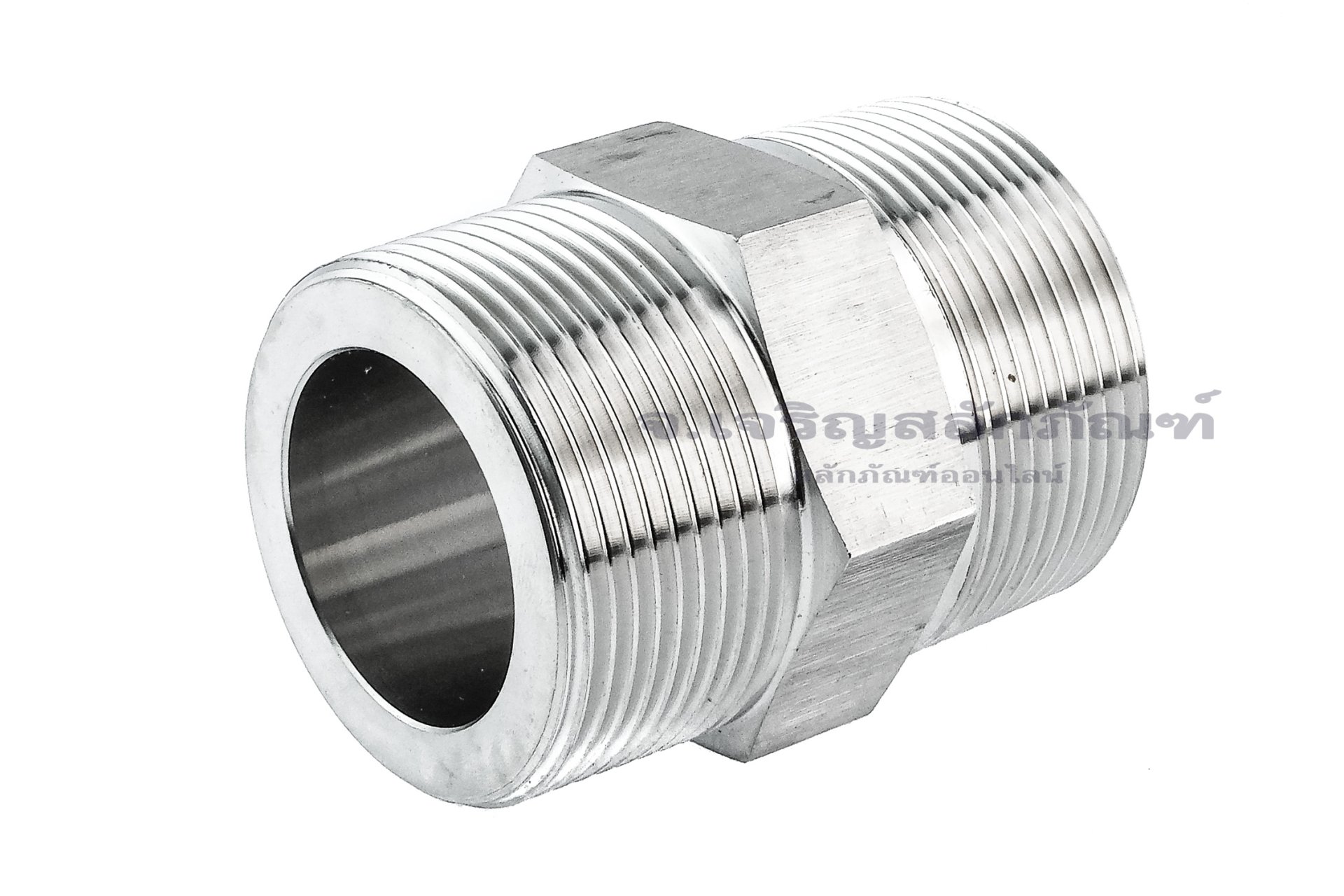 ข้อต่อตรงนิปเปิ้ลสแตนเลส 304 (เกลียวนอก x เกลียวนอก) ขนาด 1.1/2" x 1.1 ...