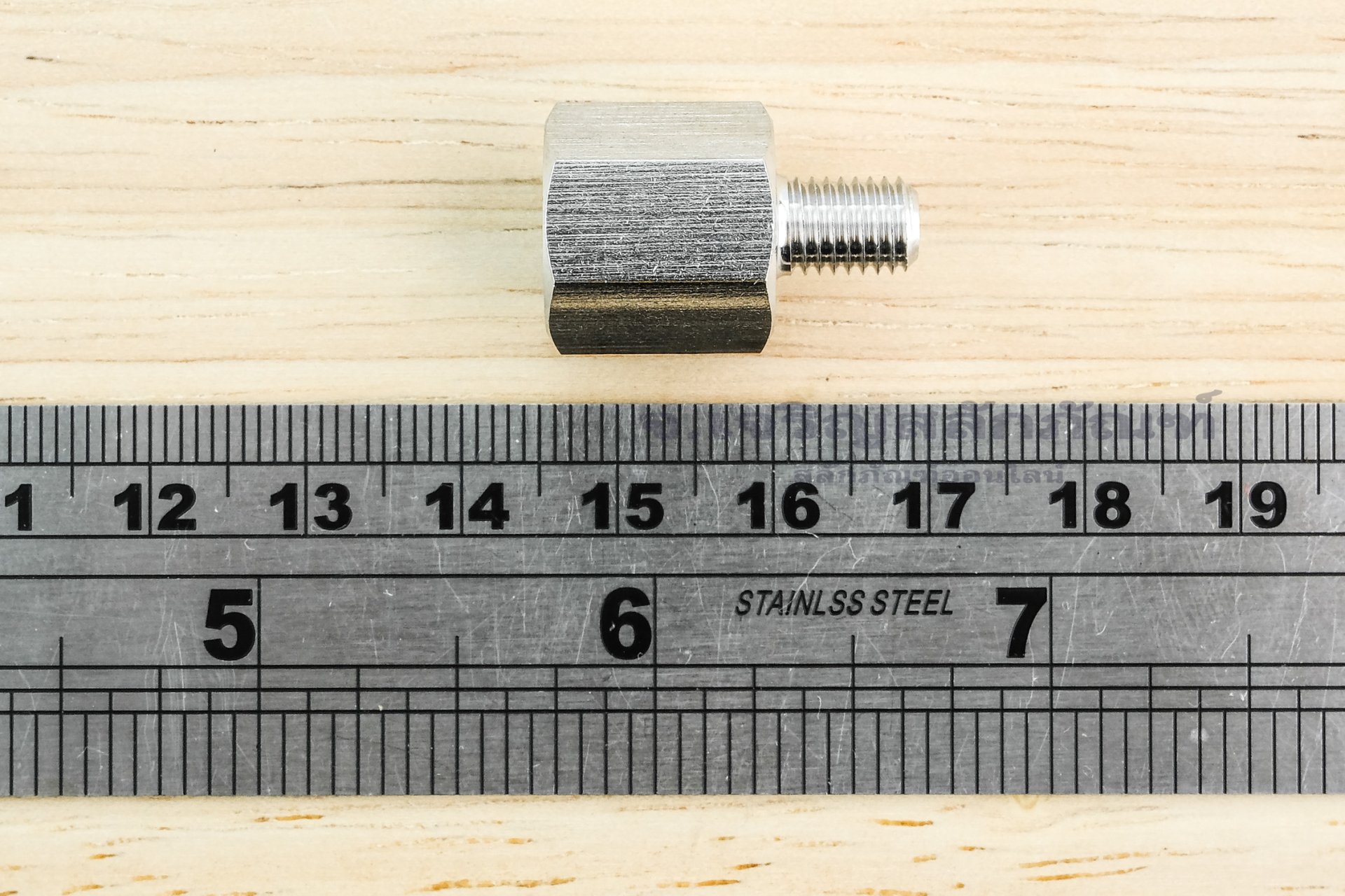 ข้อต่อตรงสแตนเลส (เกลียวนอก x เกลียวใน) 1/4"-28 UNF x 1/8"-28 BSPT ข้อ ...