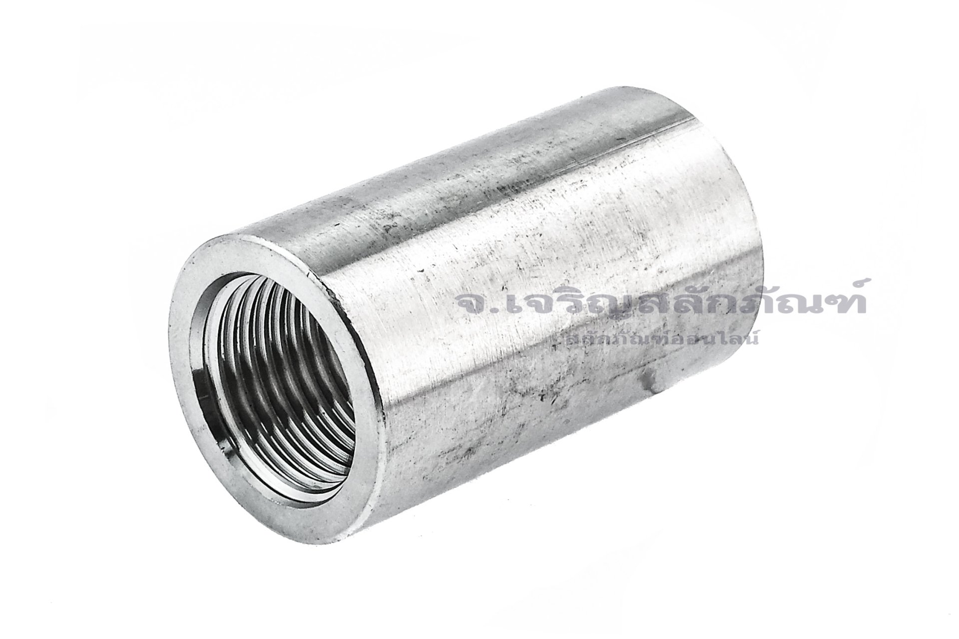 ข้อต่อตรงสแตนเลส (เกลียวใน x เกลียวใน) 1/2" x 1/2" NPT แบบยาว 48 mm ...