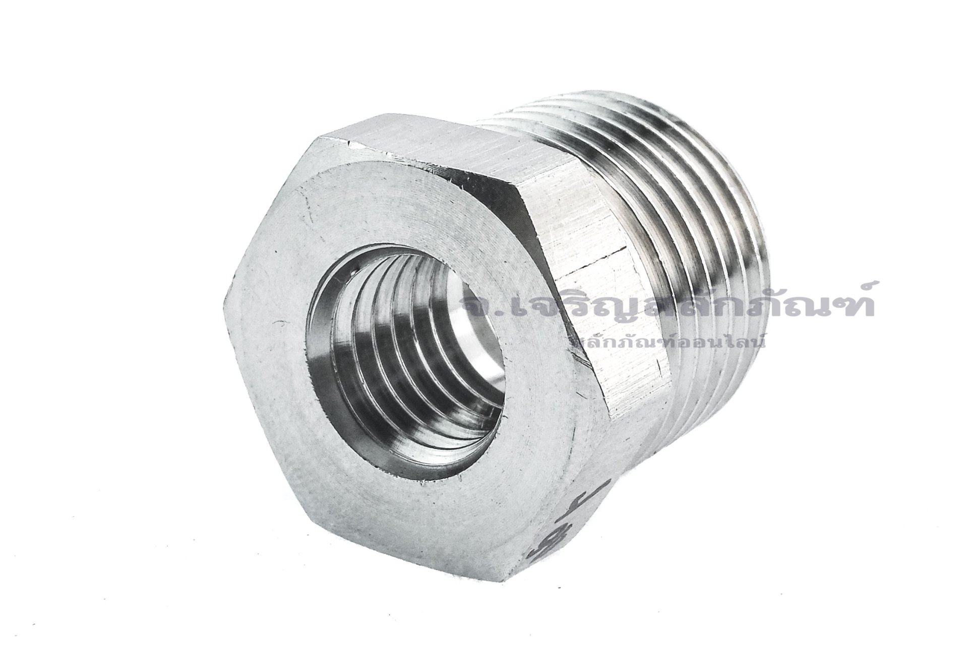 ข้อต่อลดเหลี่ยมสแตนเลส (เกลียวนอก x เกลียวใน) ขนาด 1/2" x M12x1.75 ...