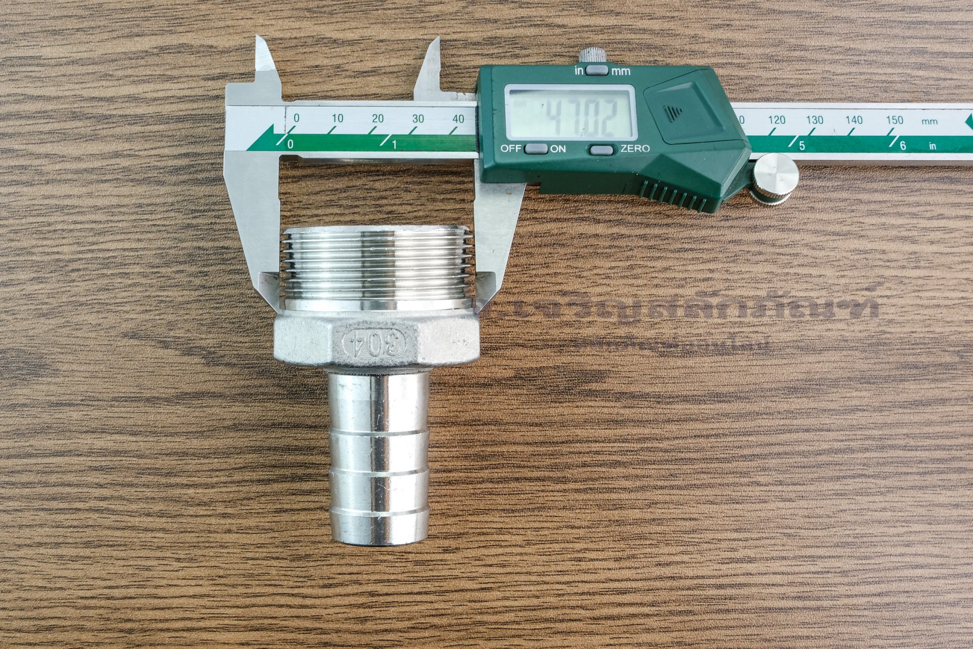 ข้อต่อหางไหลสแตนเลส เกลียวนอกเสียบสาย (เกลียวนอก x หางไหล) ขนาด 1.1/2 ...