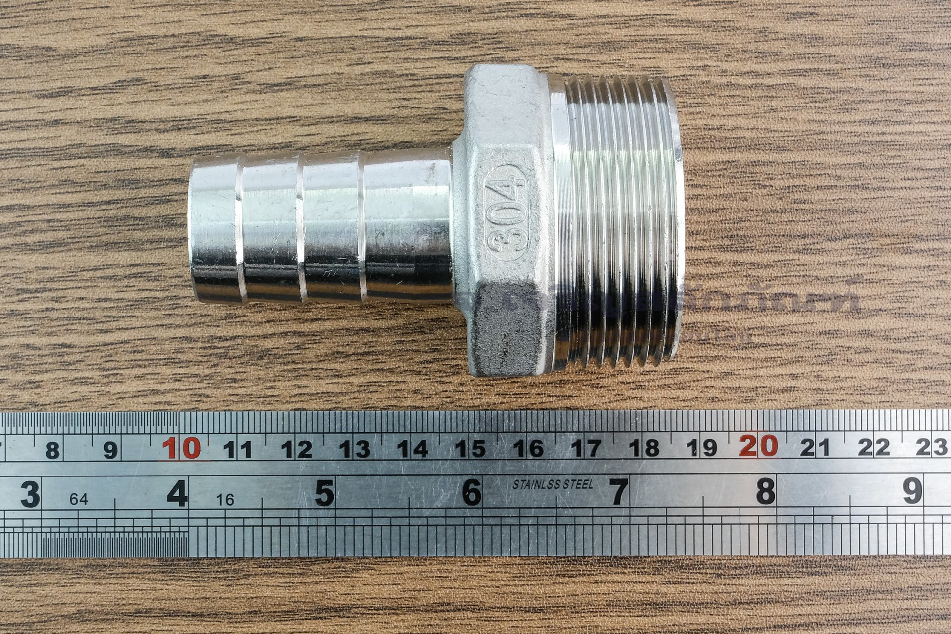 ข้อต่อหางไหลสแตนเลส เกลียวนอกเสียบสาย (เกลียวนอก x หางไหล) ขนาด 1.1/2 ...
