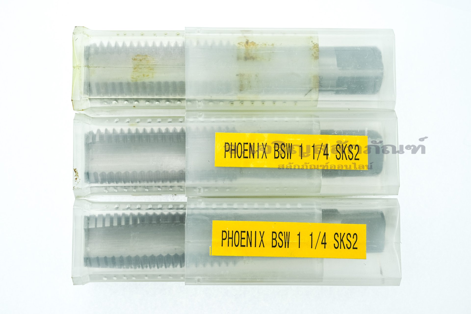 ดอกต๊าปเกลียว 3 ตัวชุด PHOENIX 1.1/4" เกลียว 7 (BSW/UNC)