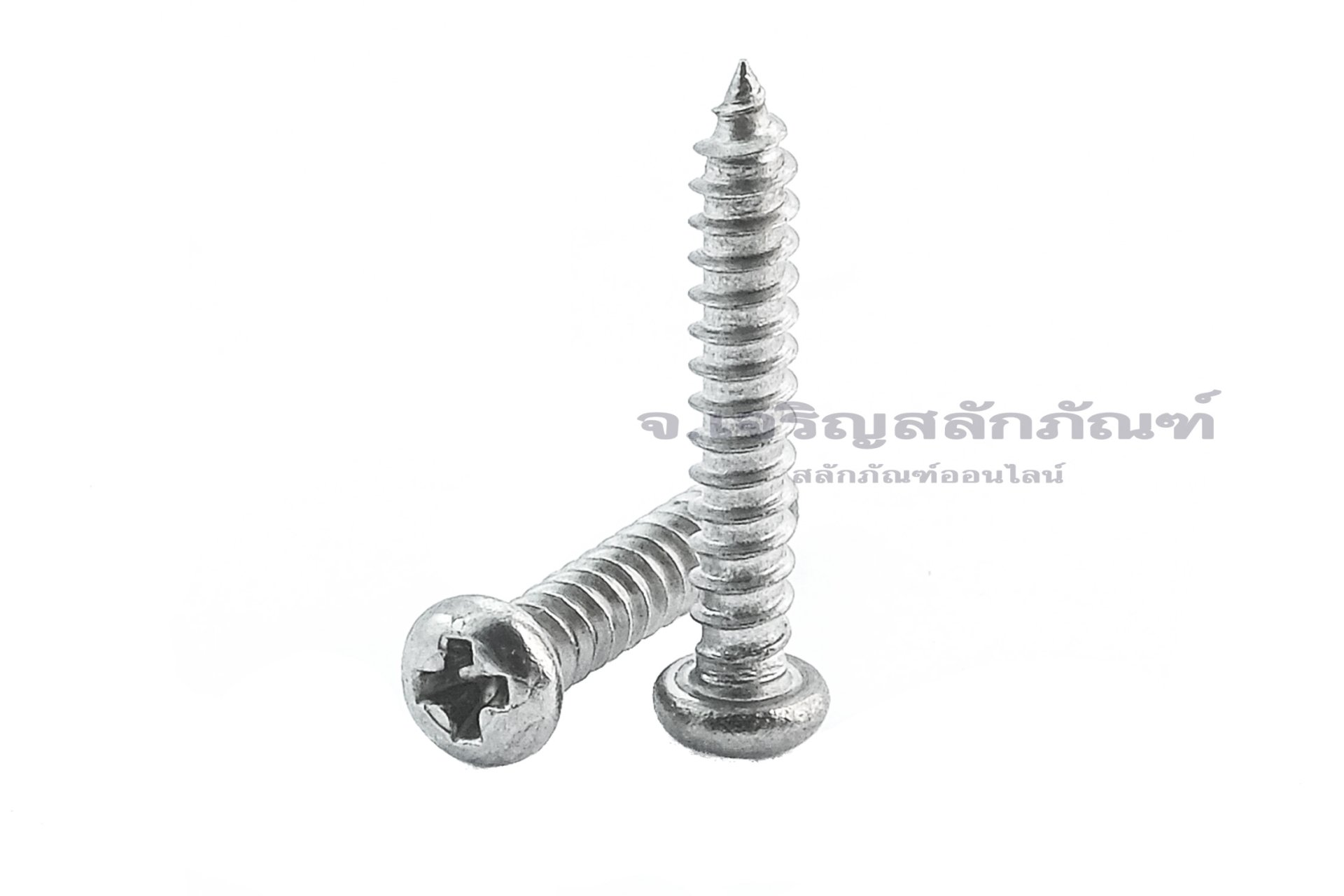 สกรูเกลียวปล่อยสแตนเลสหัวกลมแฉก M2.6x16