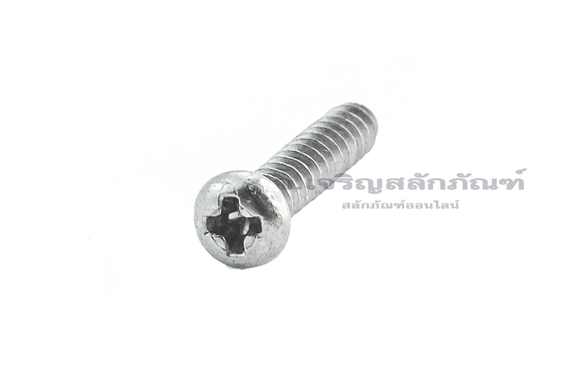 สกรูเกลียวปล่อยสแตนเลสหัวกลมแฉก M2.6x16