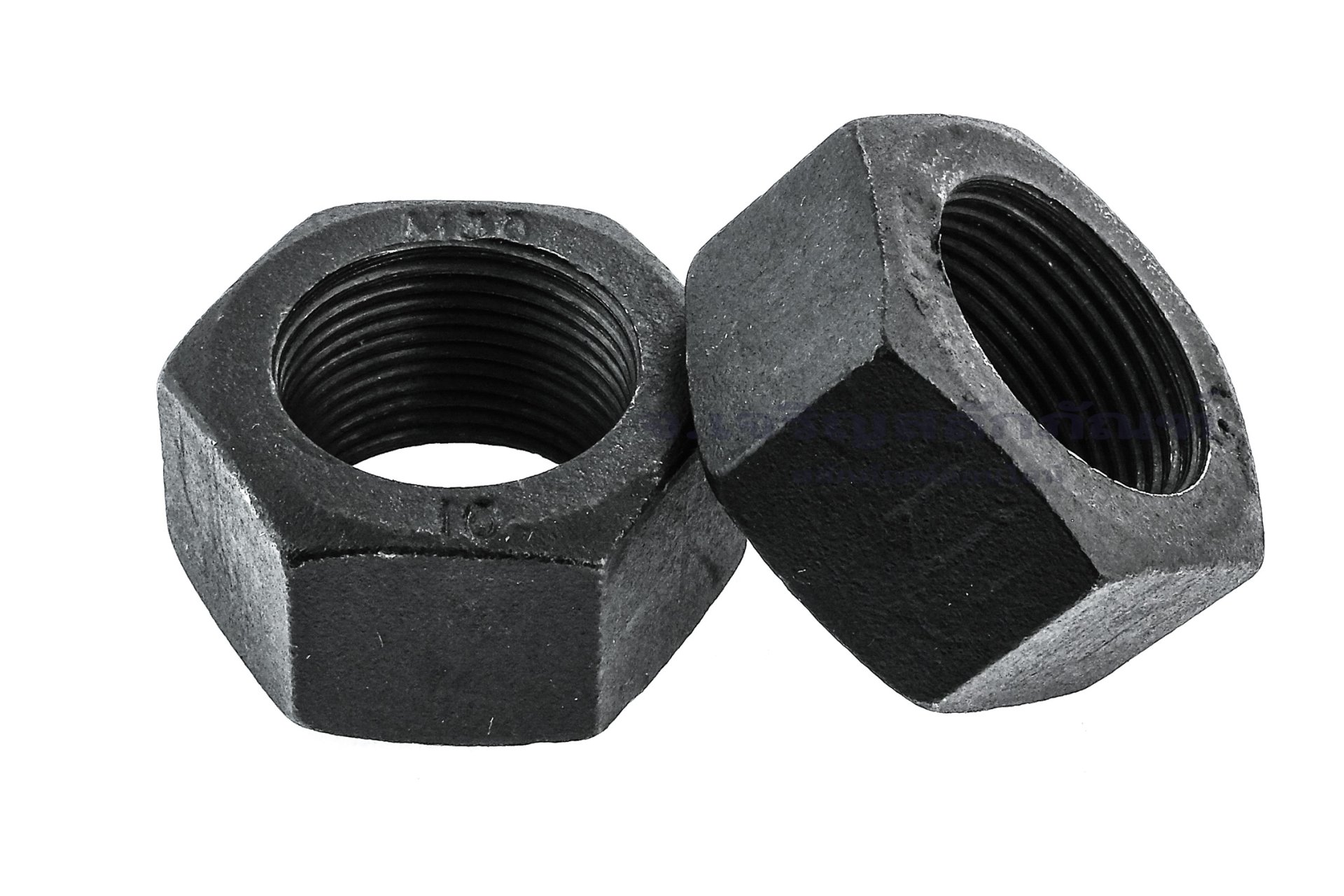 หัวน็อตดำ Hex Nut M32x2.0 (หัวน็อตเบอร์ 46) - jspstore