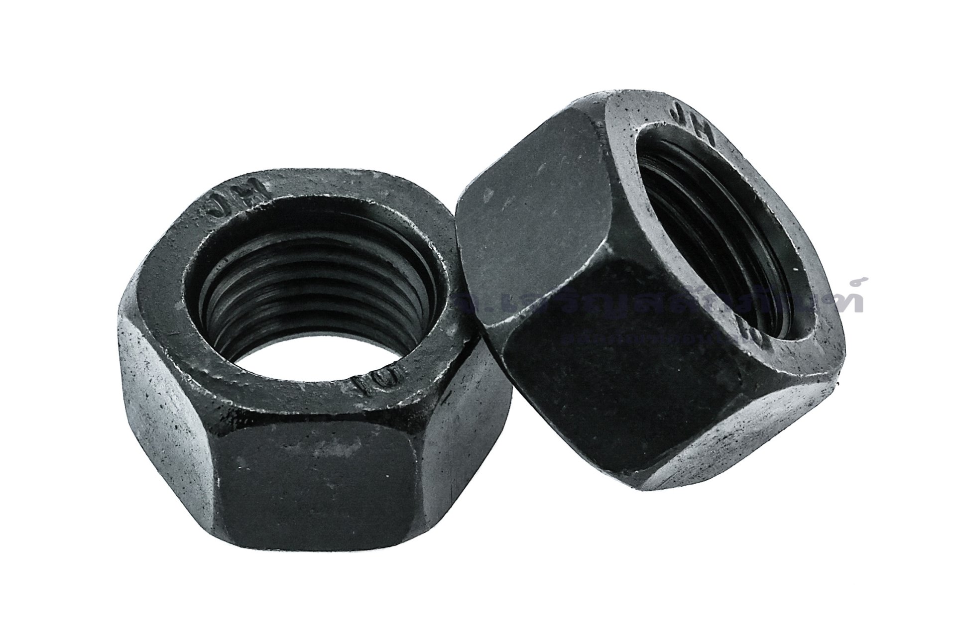 หัวน็อตดำ Hex Nut M20x2.0 (หัวน็อตเบอร์ 30) เกรด 10.9 - jspstore