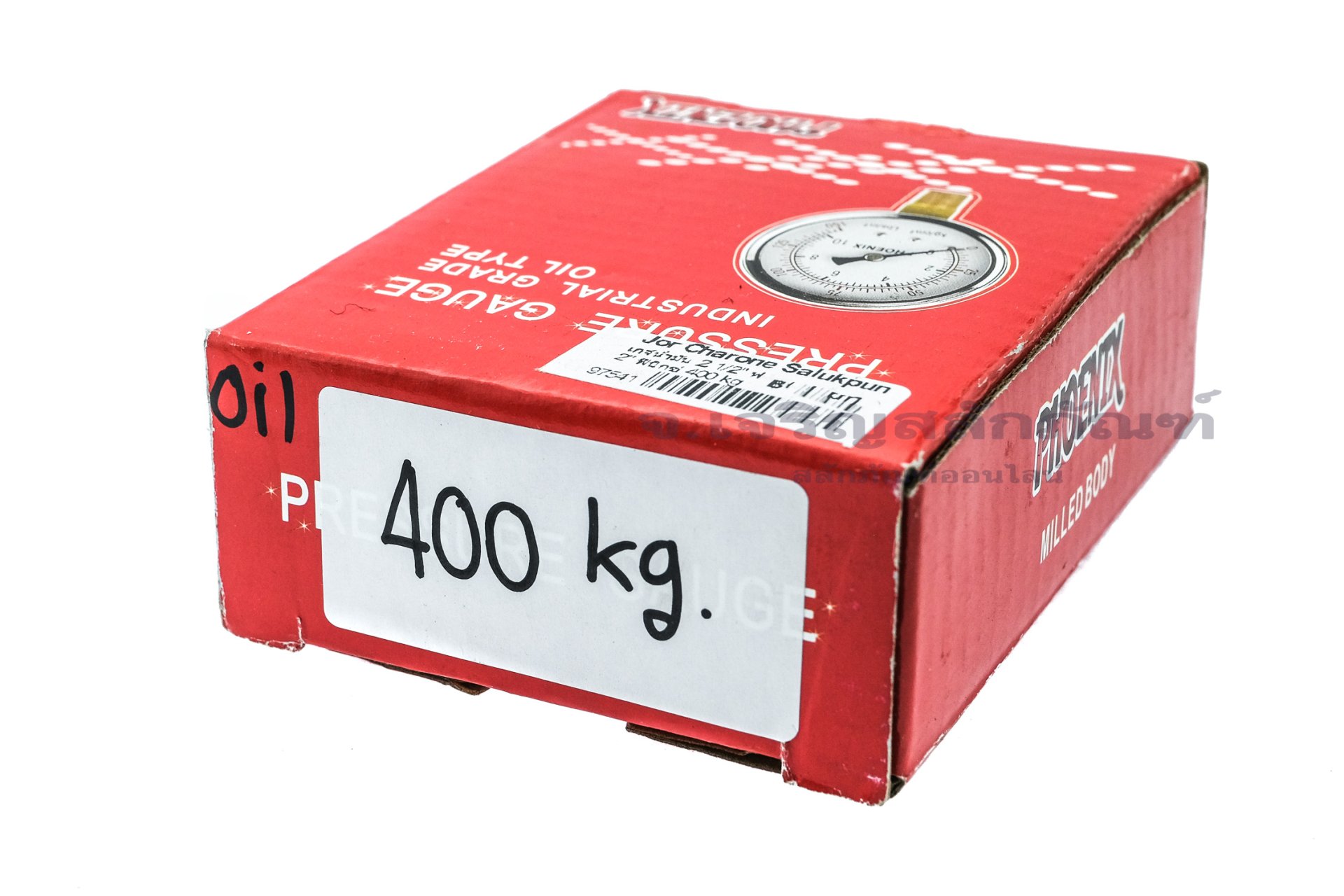 เกจ์วัดความดัน PHOENIX หน้าปัดโต 64 mm (2.1/2") ช่วงแรงดัน 400 Kg (6000 ...