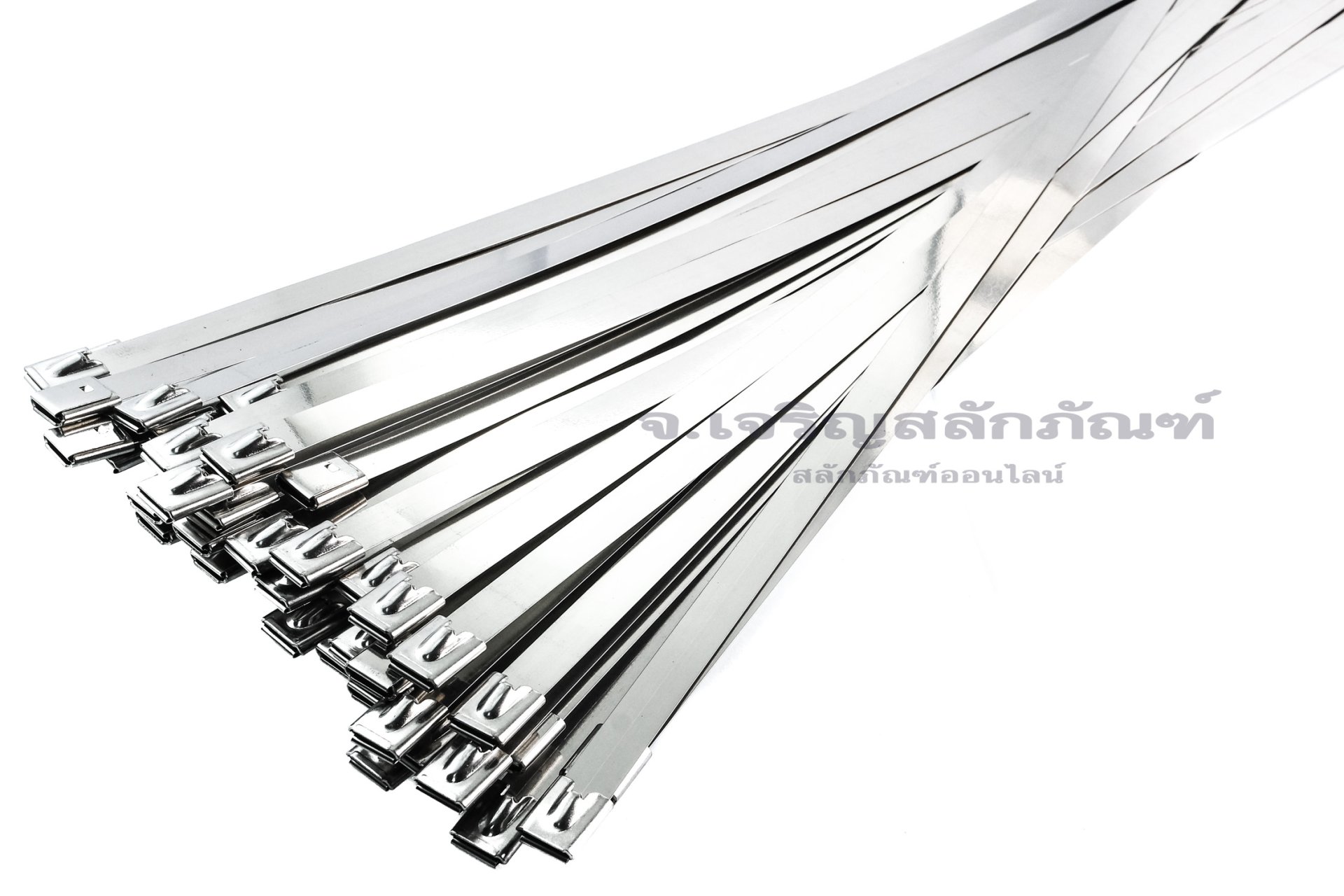 เคเบิ้ลไทร์สแตนเลส Stainless Steel Cable Tie ขนาด 10x500 mm (3/8"x20 ...