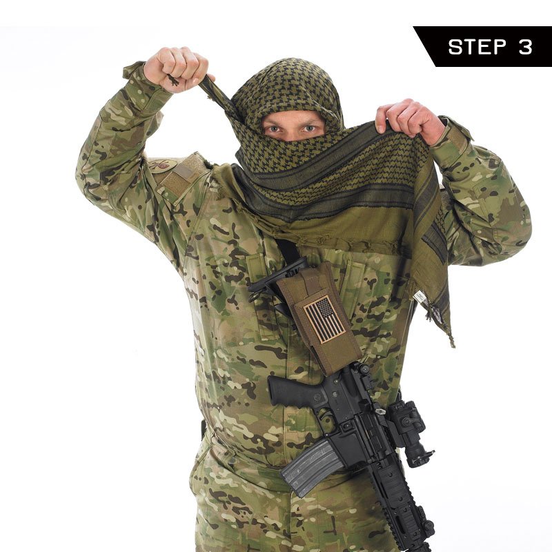 Tactical Shemagh - Olive/Black