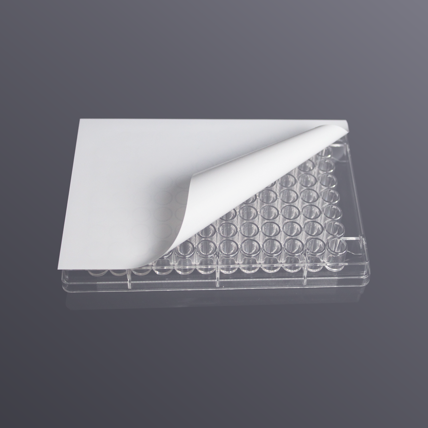 Sealing Film, standard PCR/storage, white, adhesive, Material PET, Temp ...