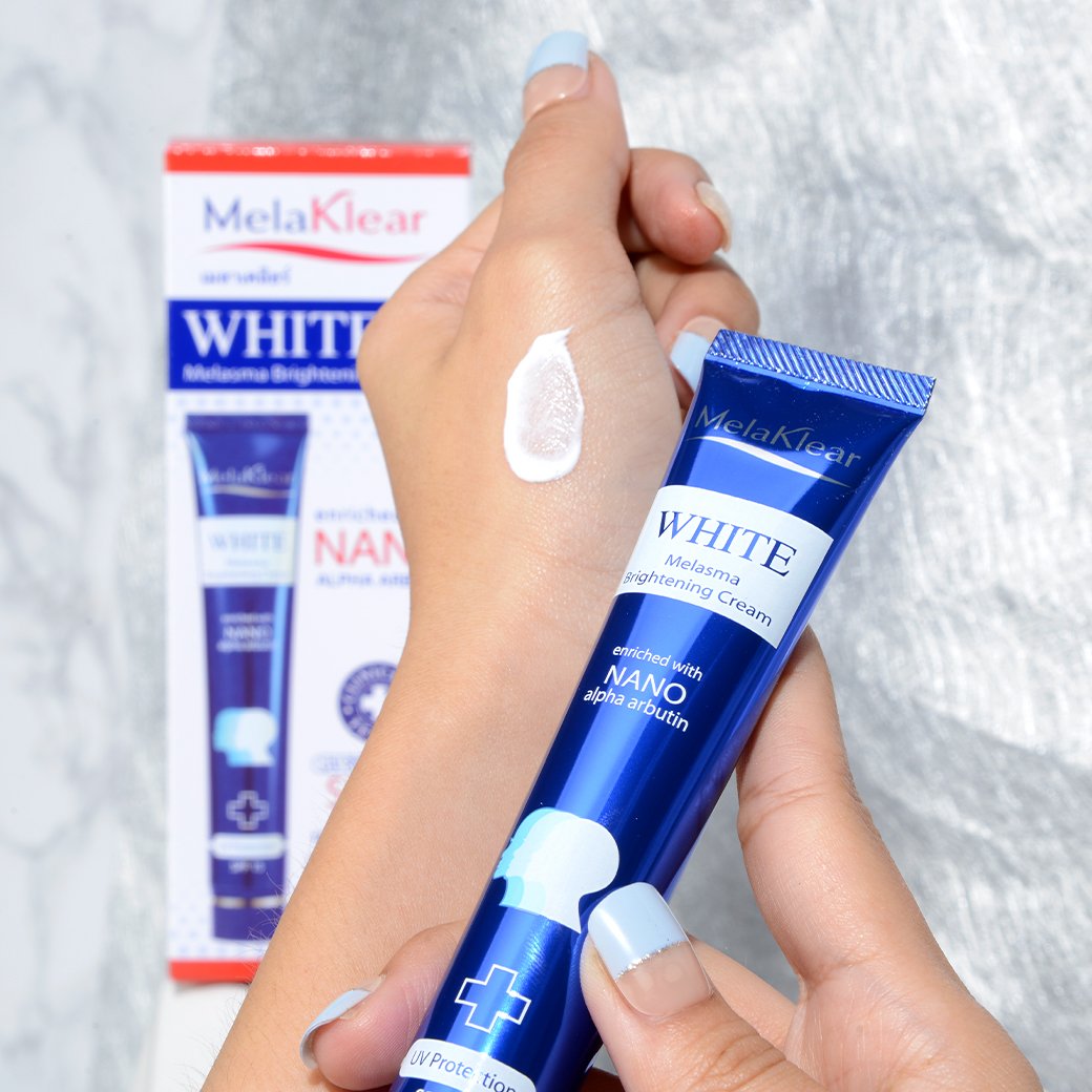 ถูกมาก ครีมทาฝ้า Melaklear White Melasma Brightening Facial Series