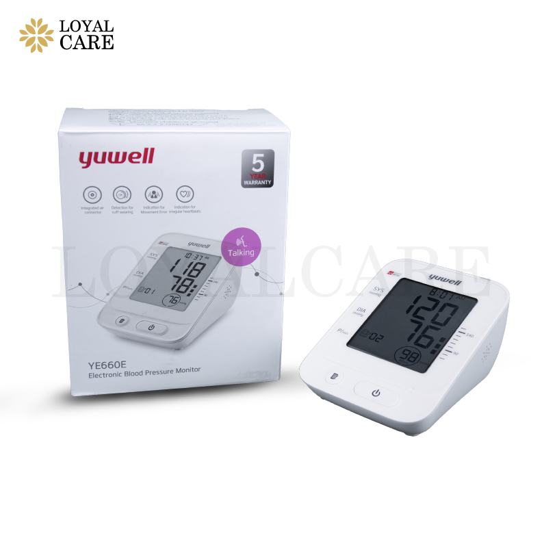 เครื่องวัดความดันโลหิตดิจิตอล Yuwell รุ่น YE660E - theloyalcare