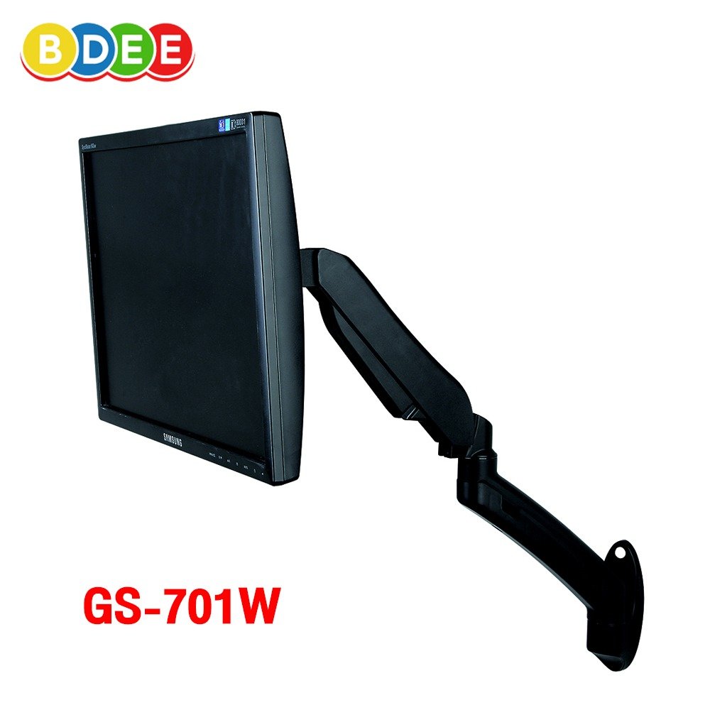 ขายึดจอมอนิเตอร์ 1 จอ (แขนระบบโช๊ค Gas Spring) BDEE รุ่น GS-701 Wall ...