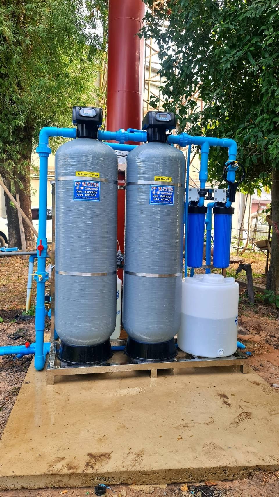 Groundwater filter, turbid water tap, FRP tank 18x65" (Auto)