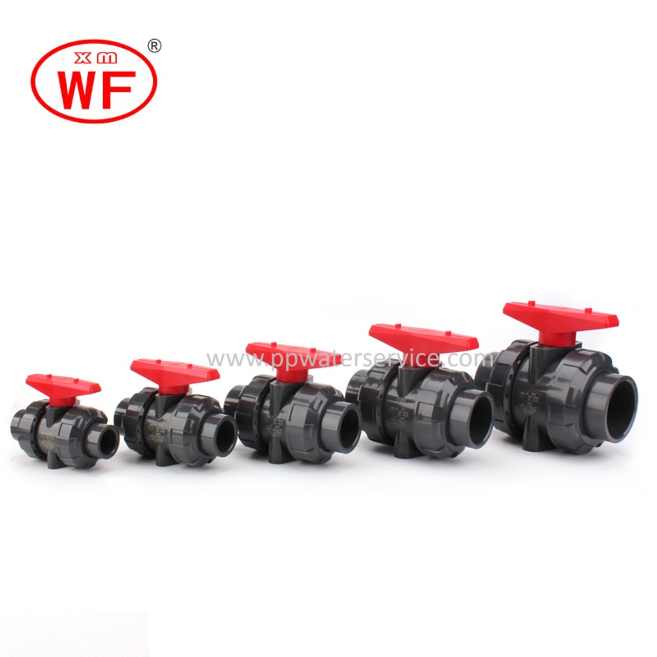 บอลวาล์วยูเนี่ยน WF UPVC ANSI True Union Ball Valve 2-1/2"