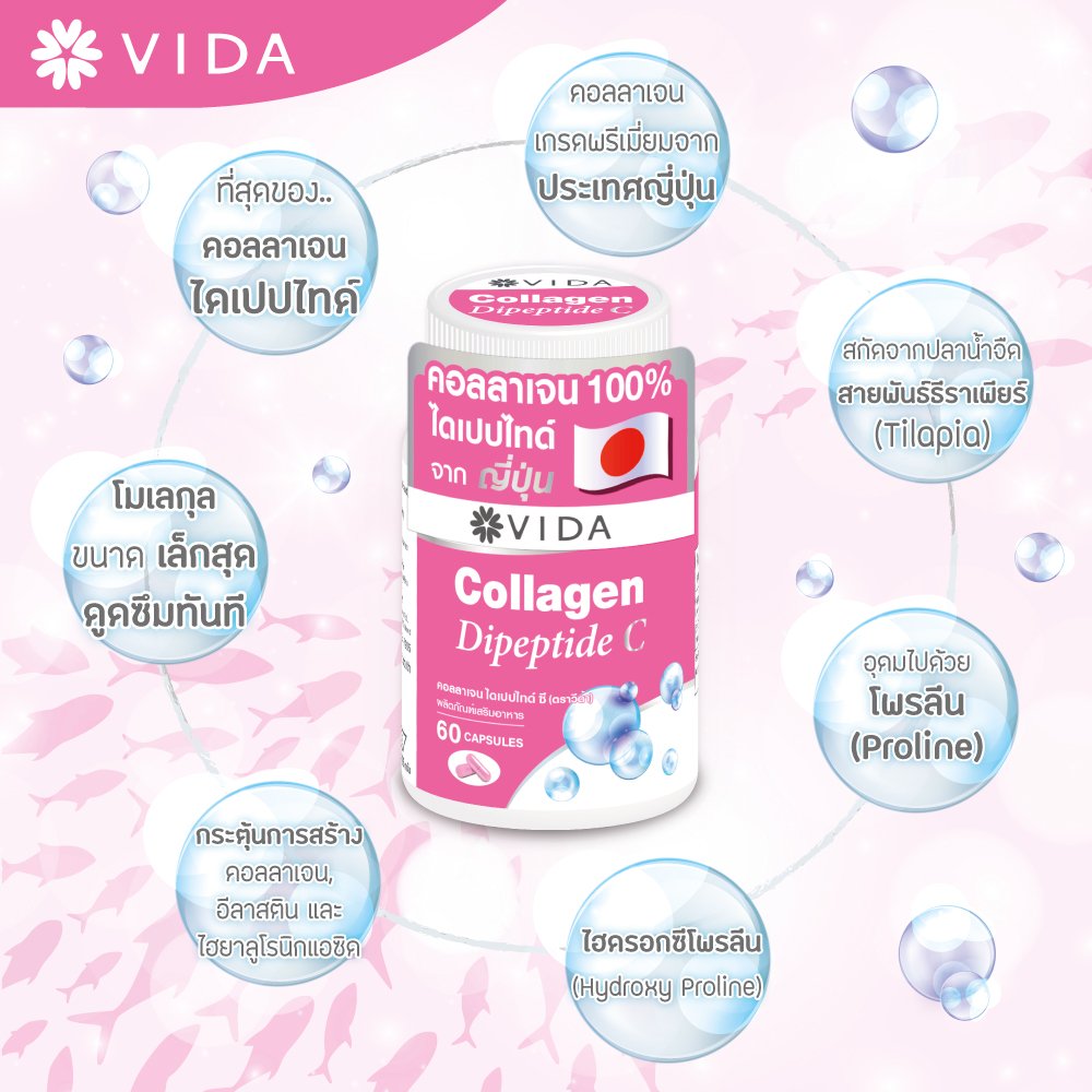 Vida Collagen Dipeptide 60 capsules