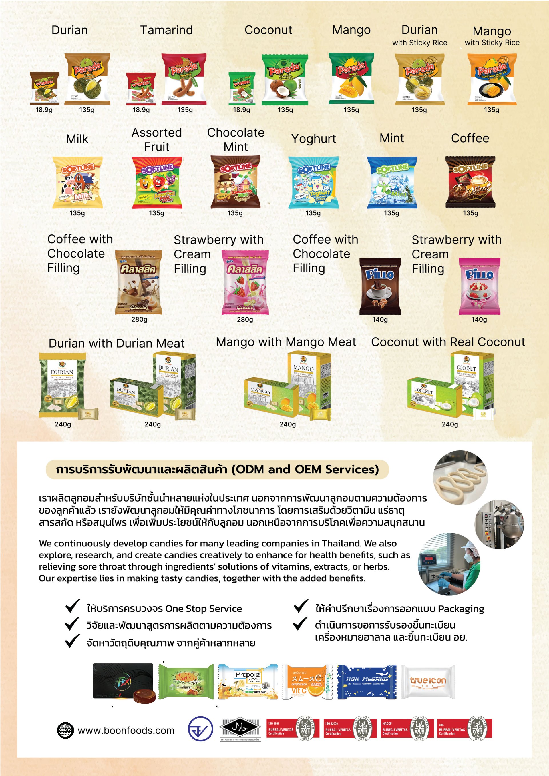 Products and Brochure - boonfoods