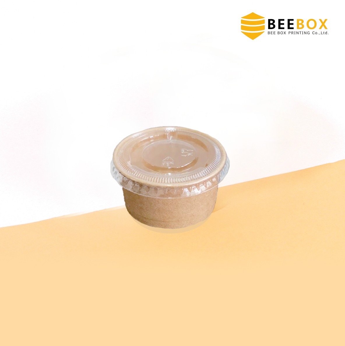 ถ้วยน้ำจิ้มคราฟ 2oz พร้อมฝา (มีราคาส่ง)