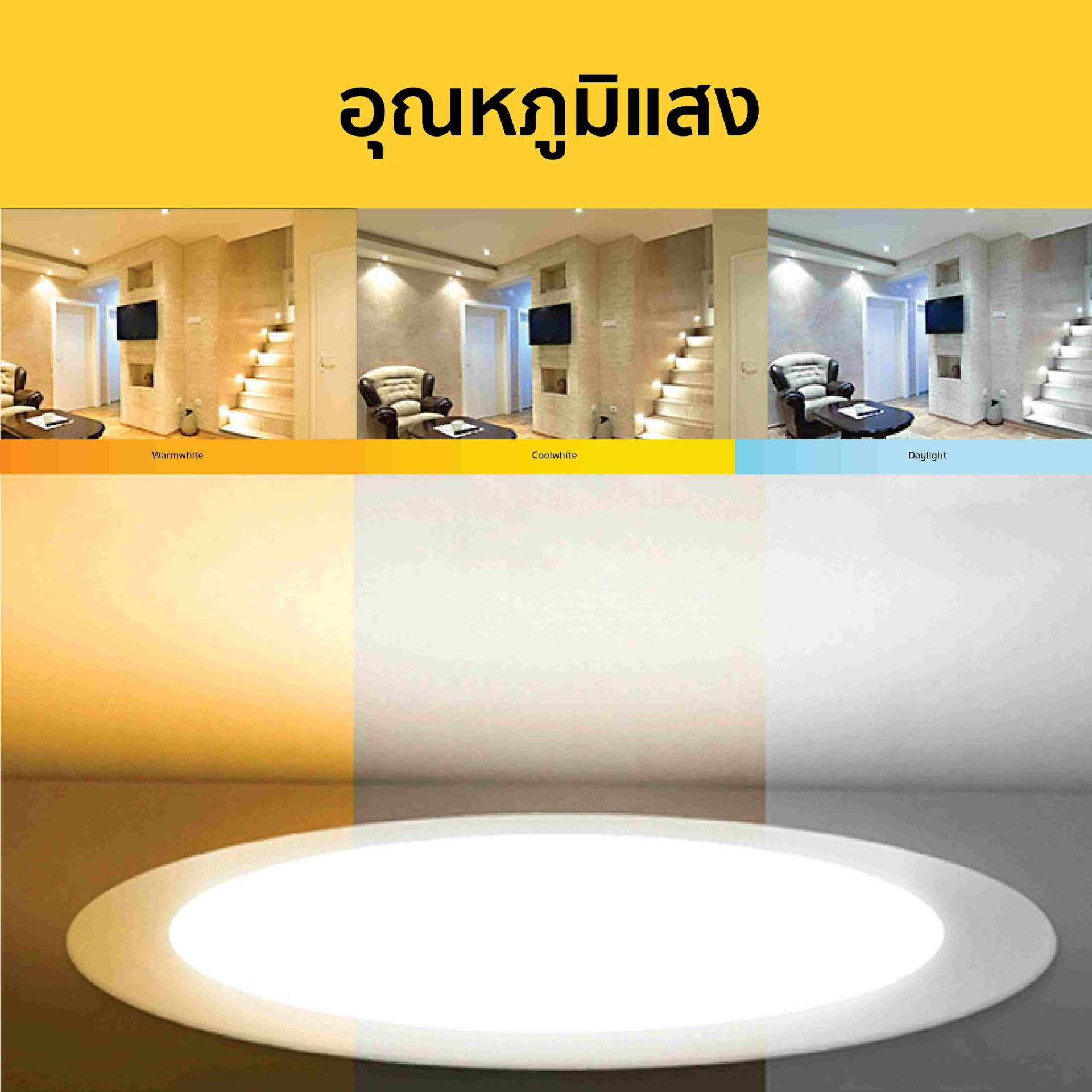 โคมไฟ LED Panel Light Round รุ่น CORNELL กลม - lampo