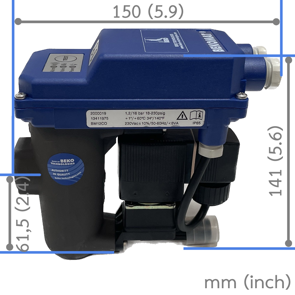 ออโต้เดรนไฟฟ้า / ออโต้เดรน Trap / Auto Drain Valve : Bekomat BM12CO