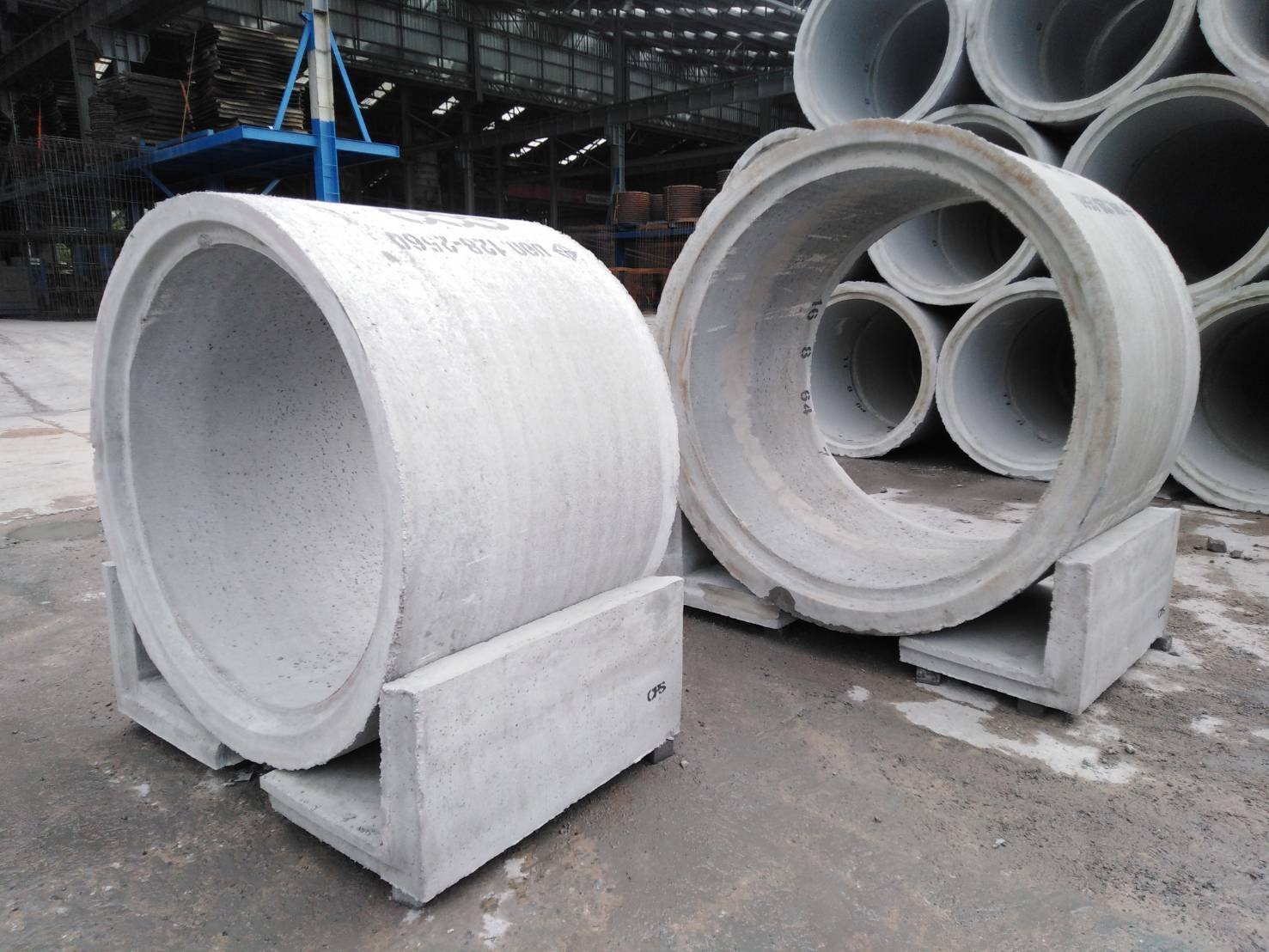 หมอนรองท่อสำเร็จรูป CCP ,Concrete Pipe Supportors , Concrete pipe ...