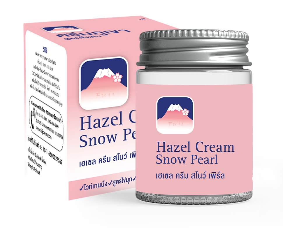 FUJI HAZEL CREAM SNOW PEARL เฮเซลครีมสูตรไข่มุก - fujicream