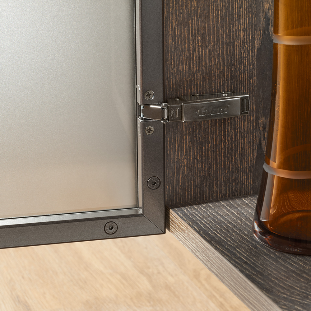 95° aluminium frame door hinge