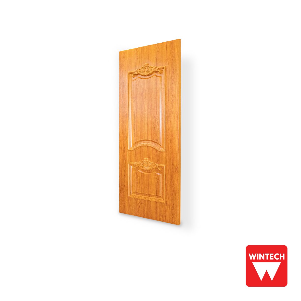 PVC Mullion Door with Golden Teak Pattern Wintech - rakangthonggroup