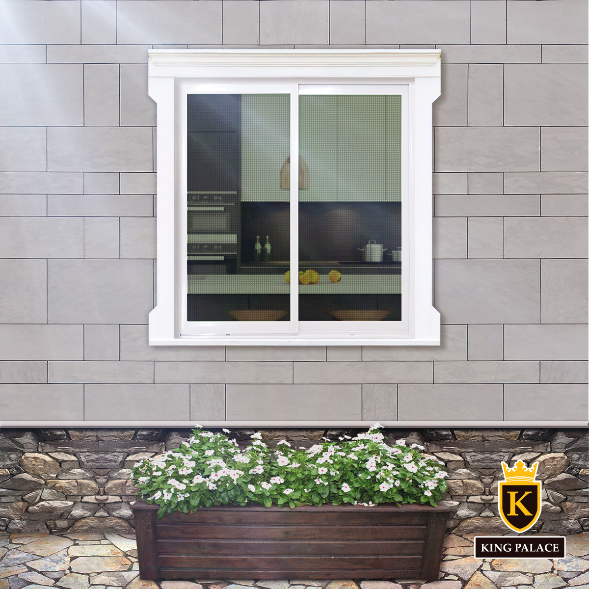 Premium Grade Stainless Steel Screened Sliding Window