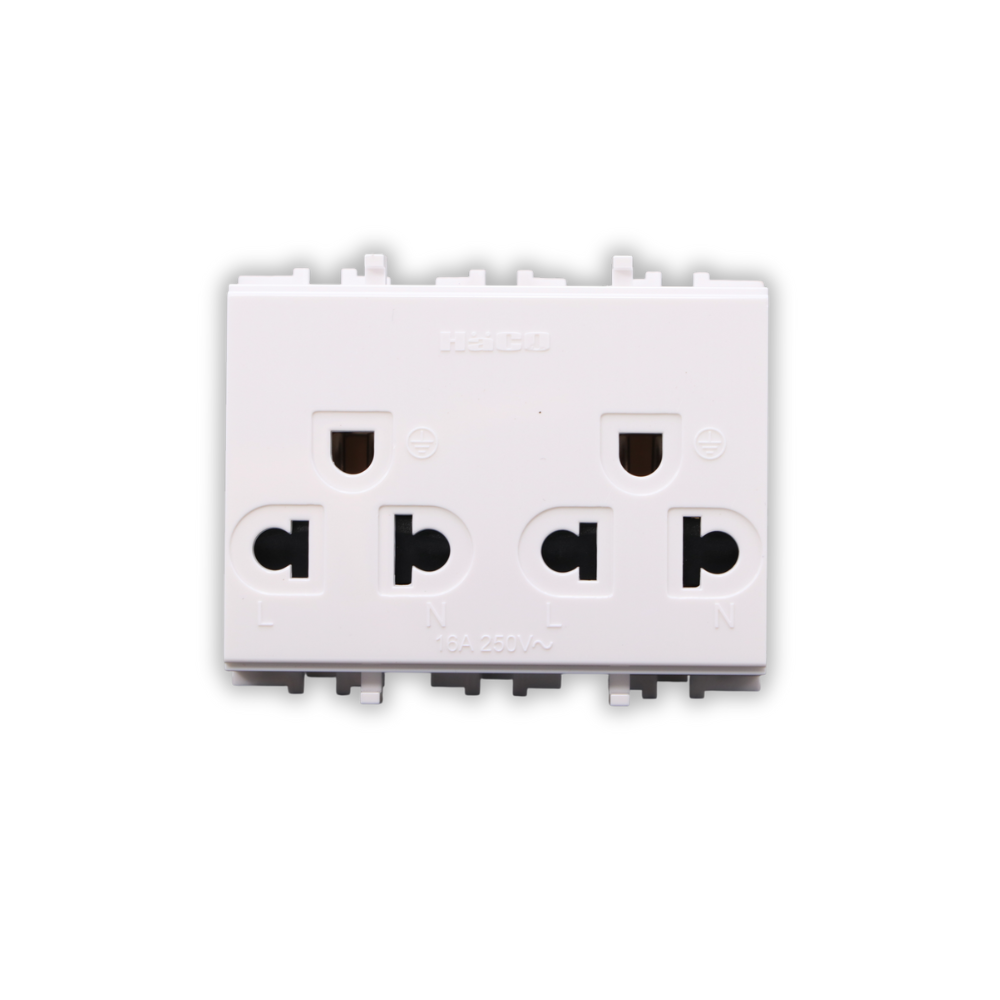 Single 3 Pin Euro-American Socket