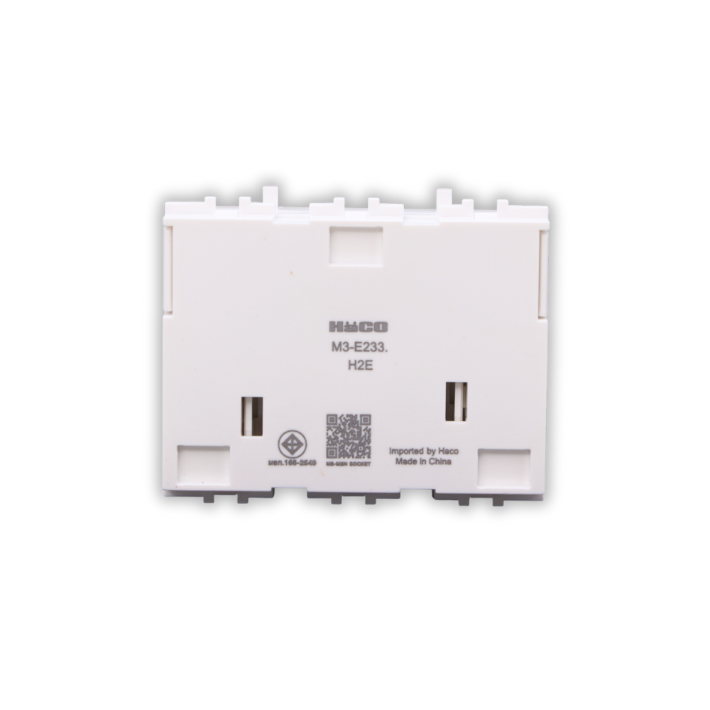 Single 3 Pin Euro-American Socket