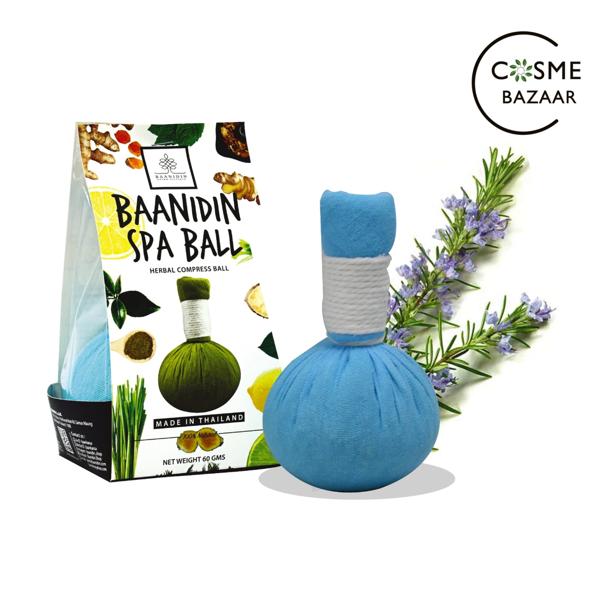 ลูกประคบสมุนไพรยูคาลิปตัน Eucalyptus Herbal Compress Ball - baanidin