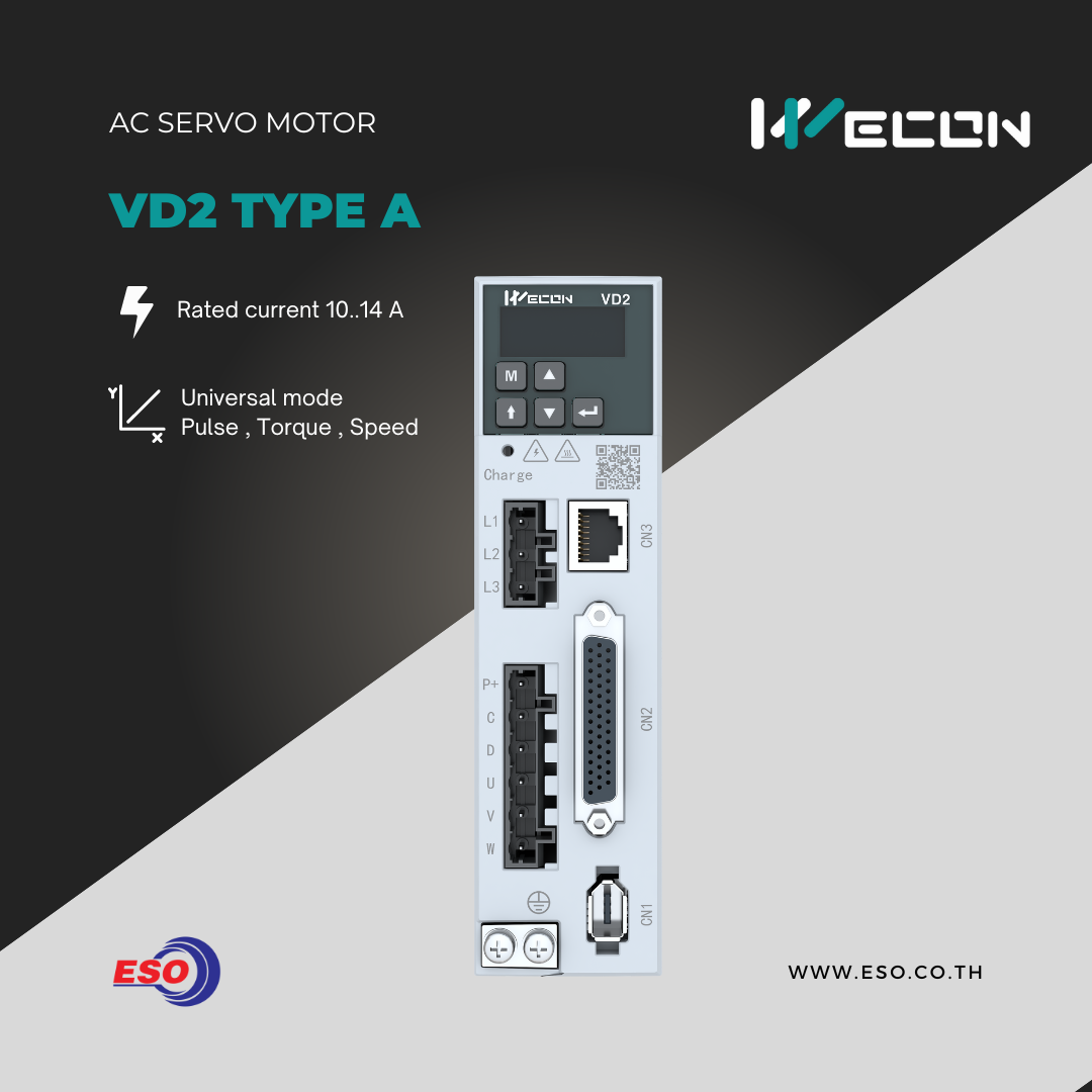 VD2 Series AC Servo Drive WECON / เซอร์โวไดรฟ์อุตสาหกรรม - eso