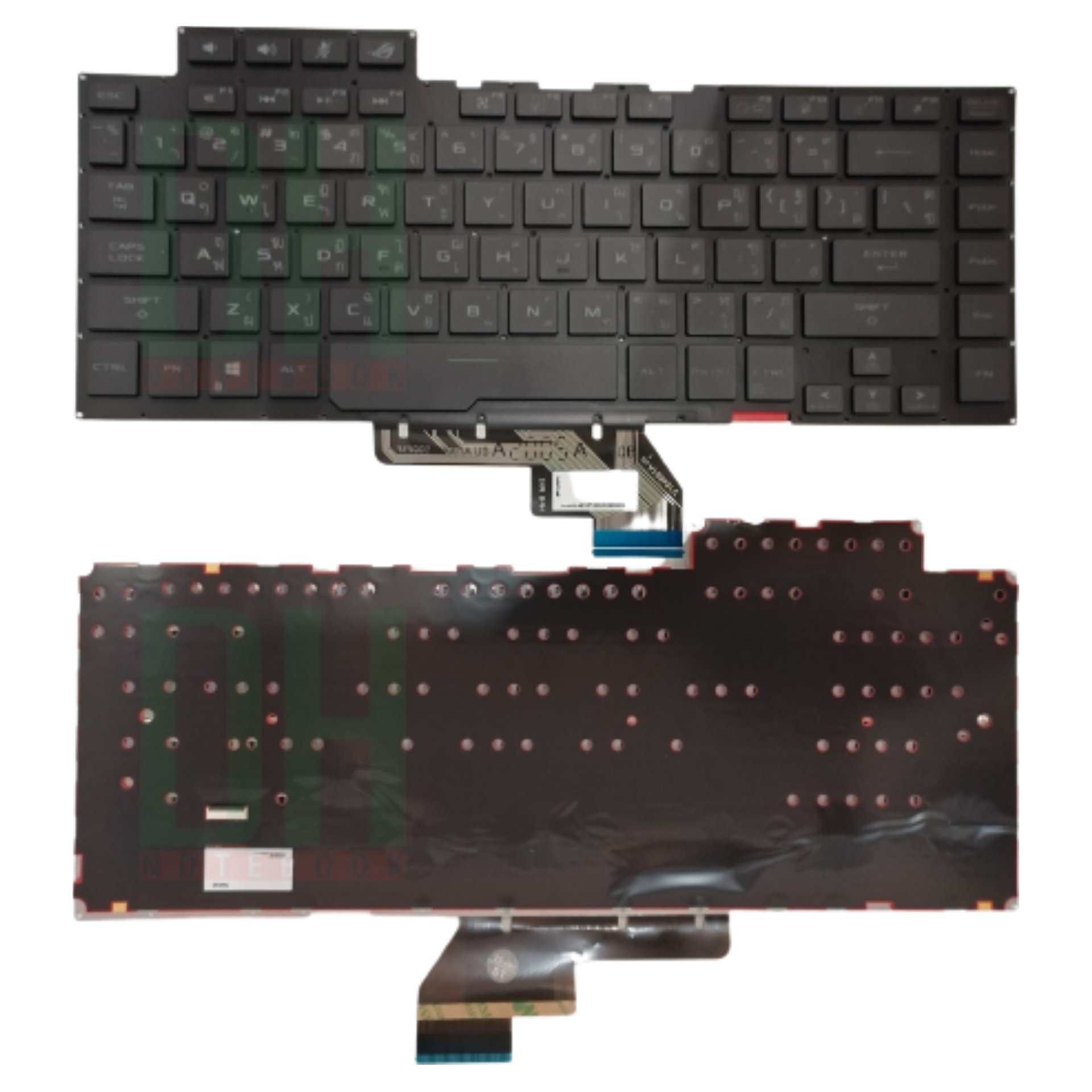 แป้นพิมพ์โน๊ตบุ๊ค ASUS ROG GU502, GU502G, GU502GV และอื่นๆ มีทุกรุ่น ...