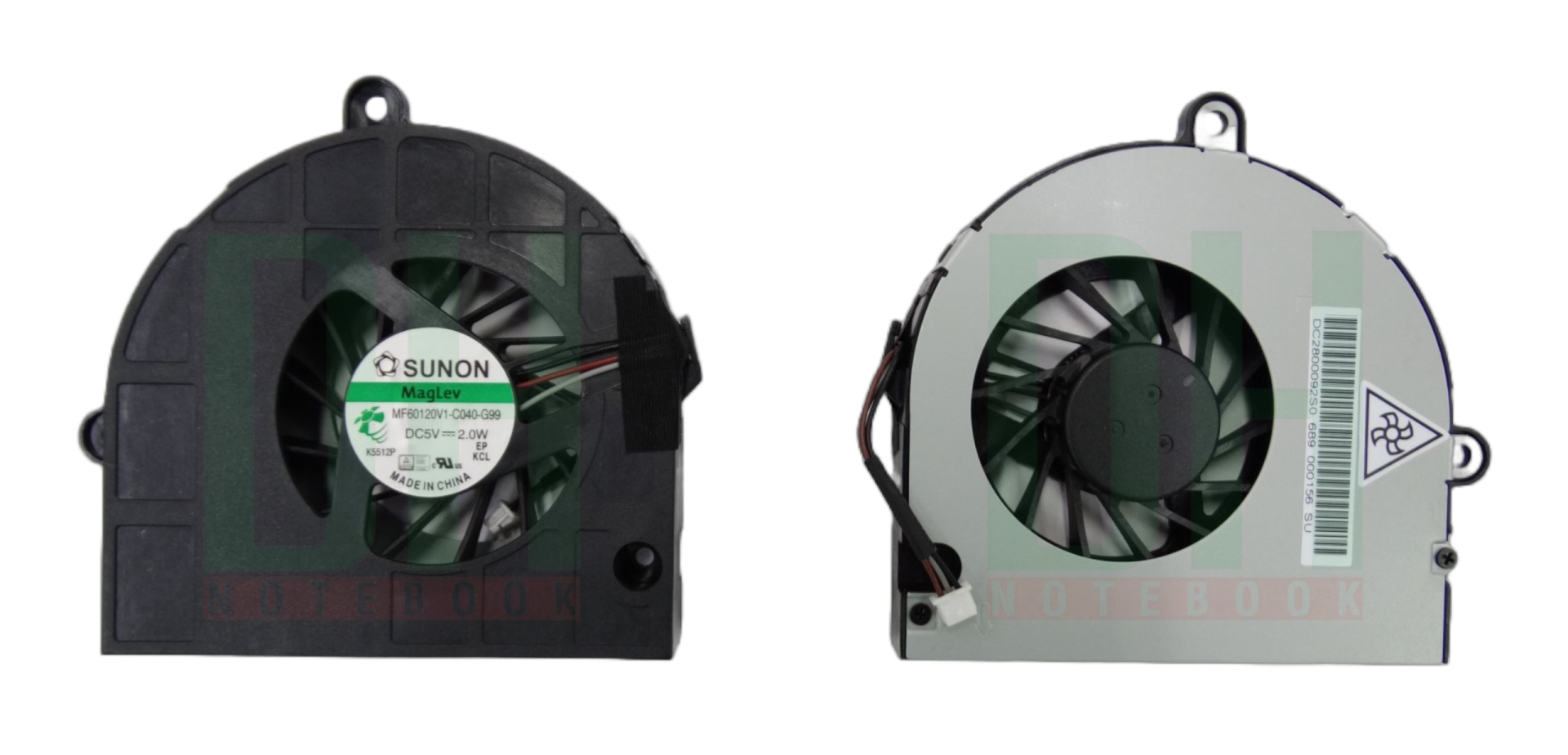 พัดลมโน๊ตบุ๊ค Asus K53, K53B, K53BY, K53T, K53U, K53Z, K43T, K43B, A53U ...