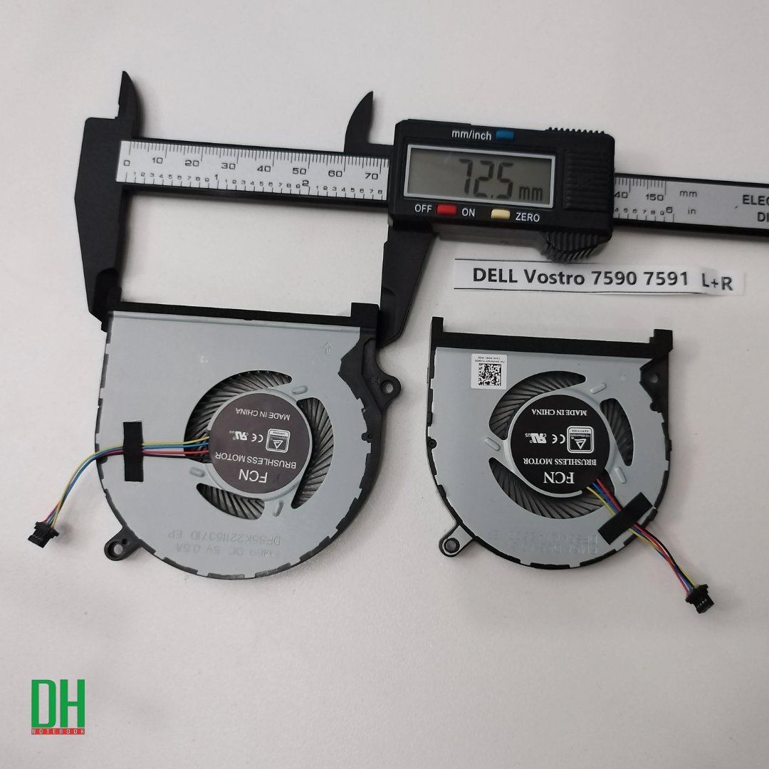 พัดลมระบายความร้อนแล็ปท็อป โน๊ตบุ๊ค DELL Inspiron 15-7590 [L+R] 15-7591 ...