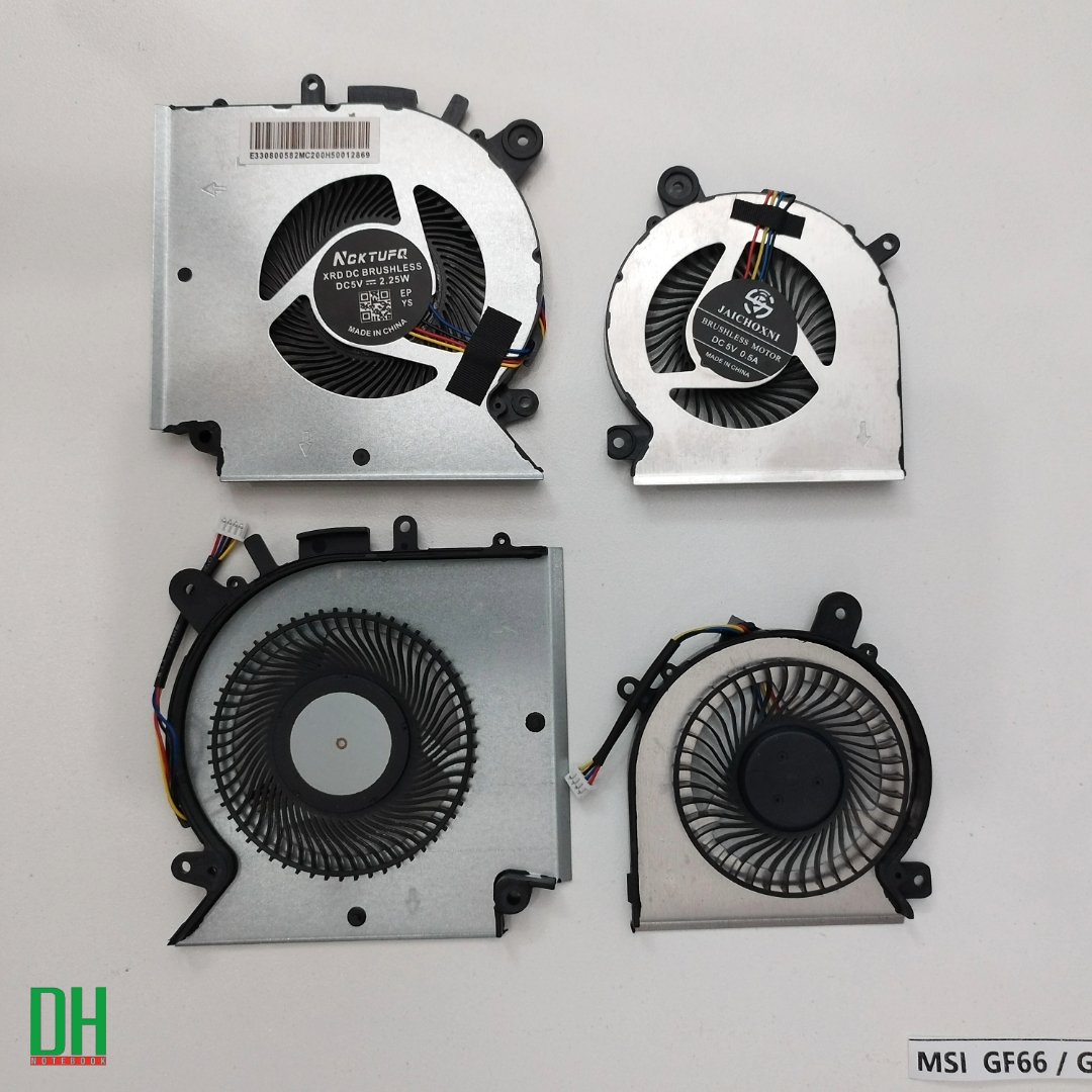 พัดลมระบายความร้อนแล็ปท็อป โน๊ตบุ๊ค MSI Katana GF66, GF76 Pulse, GL76 ...