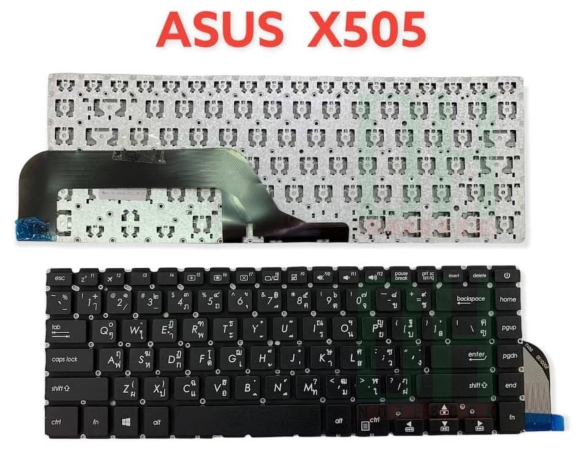 แป้นพิมพ์ ASUS vivobook 15 X505, X505Z, X505B, X505BA, X505BP, X505Z ...
