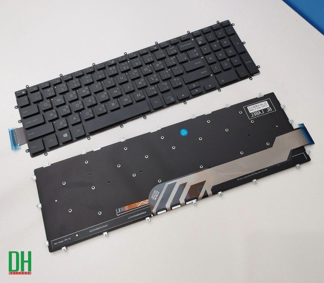 แป้นพิมพ์ คีย์บอร์ดโน๊ตบุ๊ค Dell Inspiron 7566, 15-3590, 15-7566, 17 ...