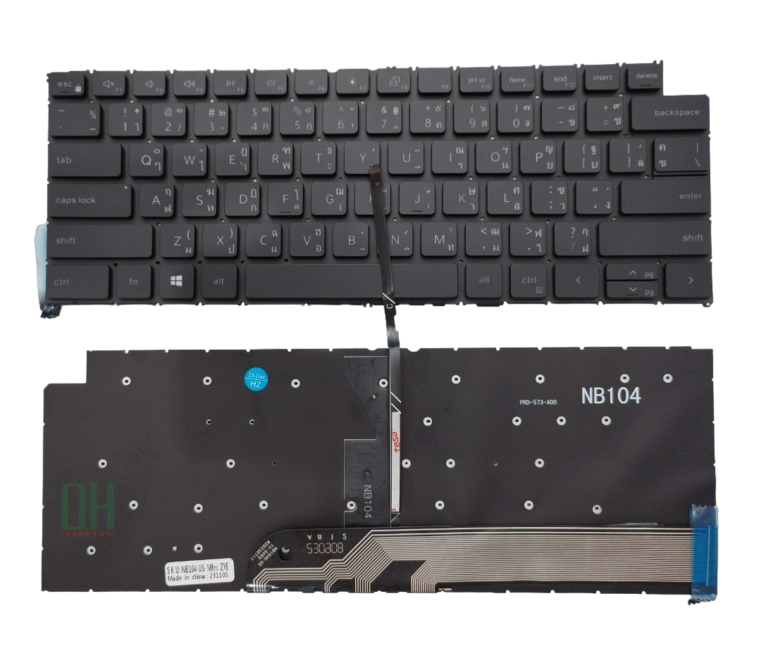 แป้นพิมพ์ คีย์บอร์ดโน๊ตบุ๊ค Dell Latitude 3420, 3320, 3330, 3430 2-in-1 ...