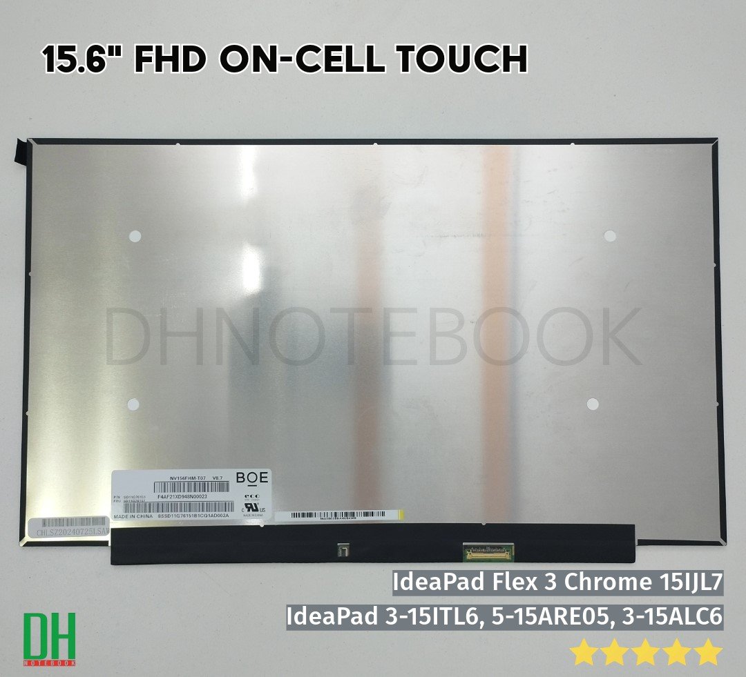 หน้าจอ LCD 15.6 นิ้ว FHD สำหรับ Lenovo IdeaPad Flex 3 Chrome, IdeaPad 3, ThinkPad T15, IdeaPad 5 ...
