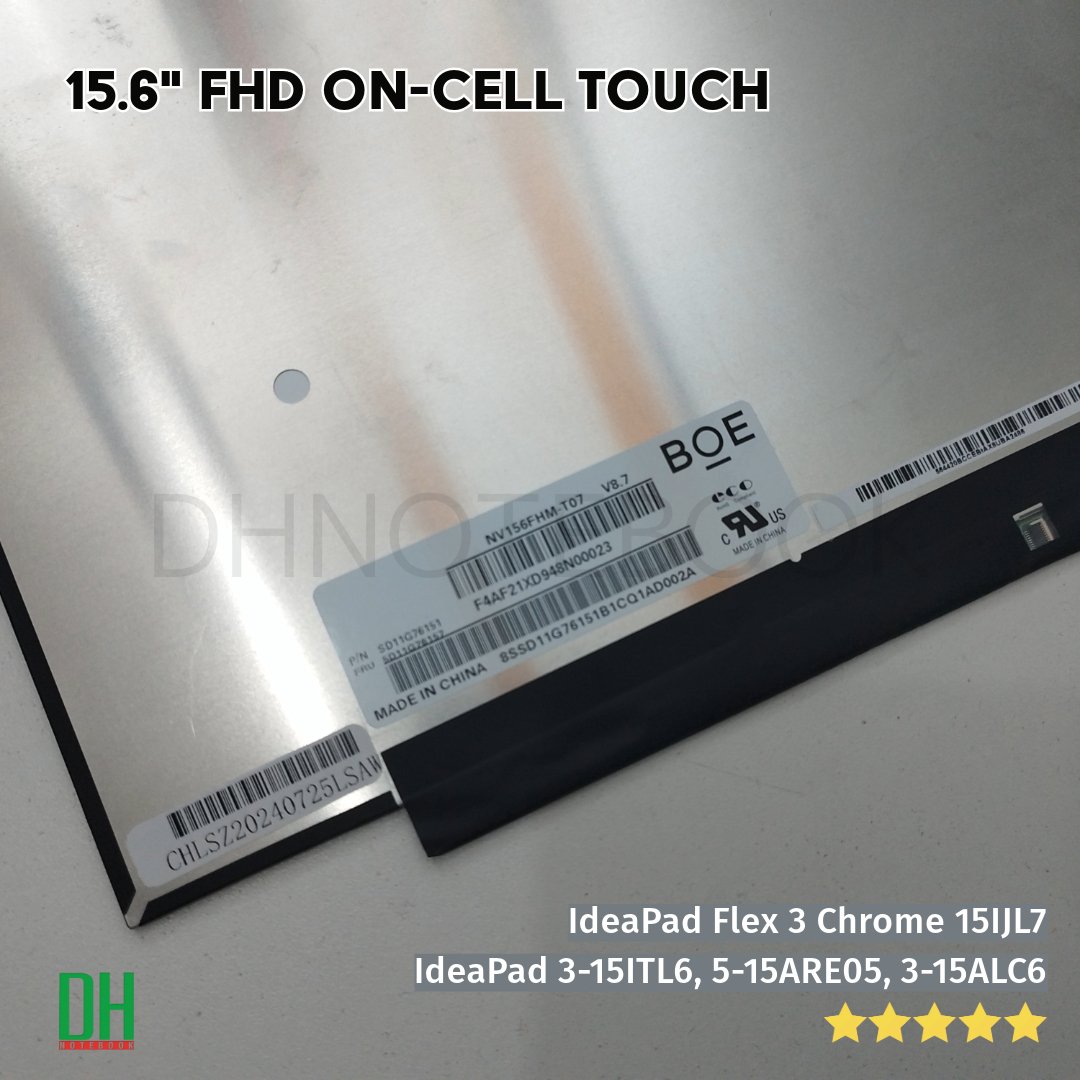 หน้าจอ LCD 15.6 นิ้ว FHD สำหรับ Lenovo IdeaPad Flex 3 Chrome, IdeaPad 3, ThinkPad T15, IdeaPad 5 ...