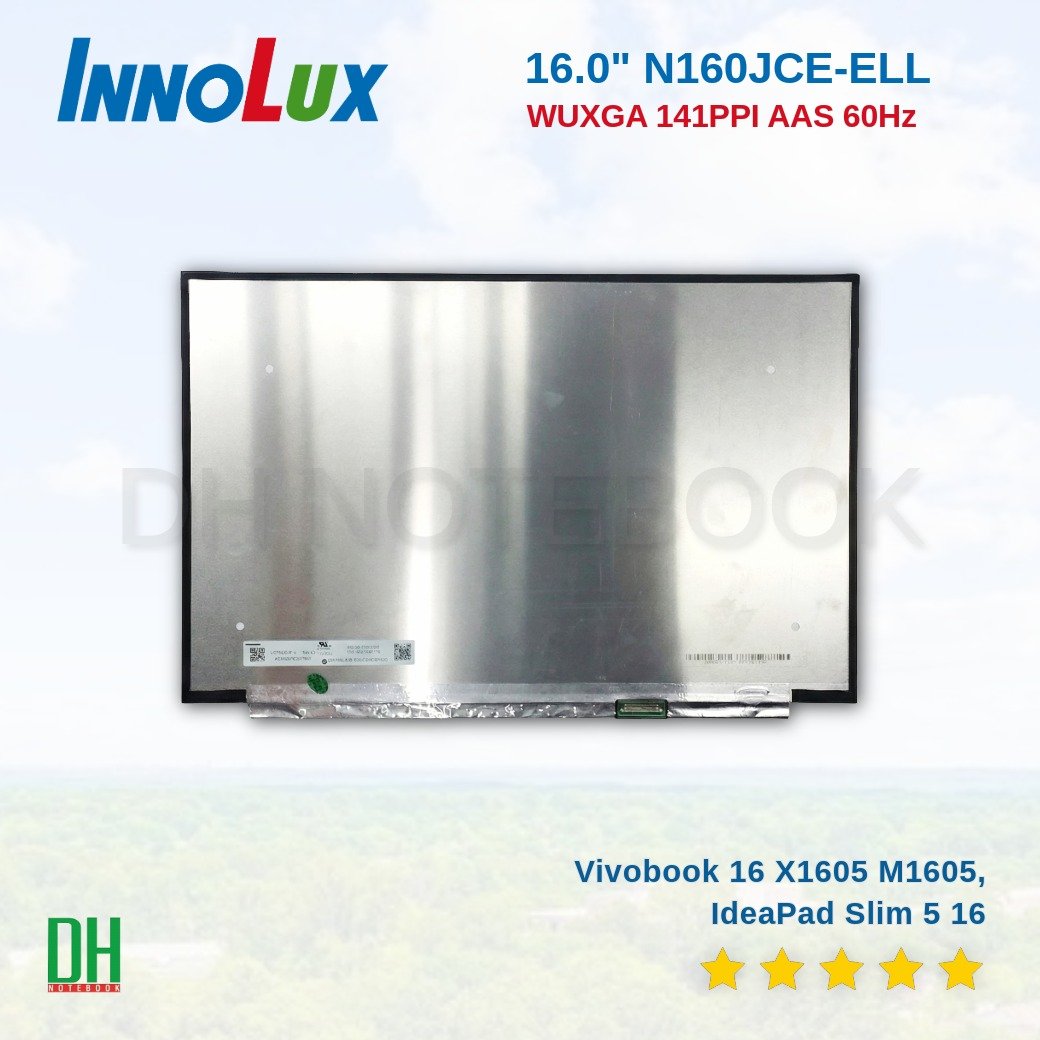 จอโน๊ตบุ๊ค 16.0 WUXGA 16:10 30 Pin Slim IPS Innolux N160JCE-ELL CMN162B ...