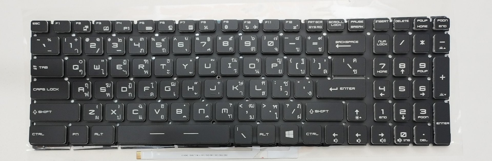 แป้นพิมพ์ คีย์บอร์ดโน๊ตบุ๊ค MSI MS-179, MS16, CR62, CX62, CX72, CR72 ...