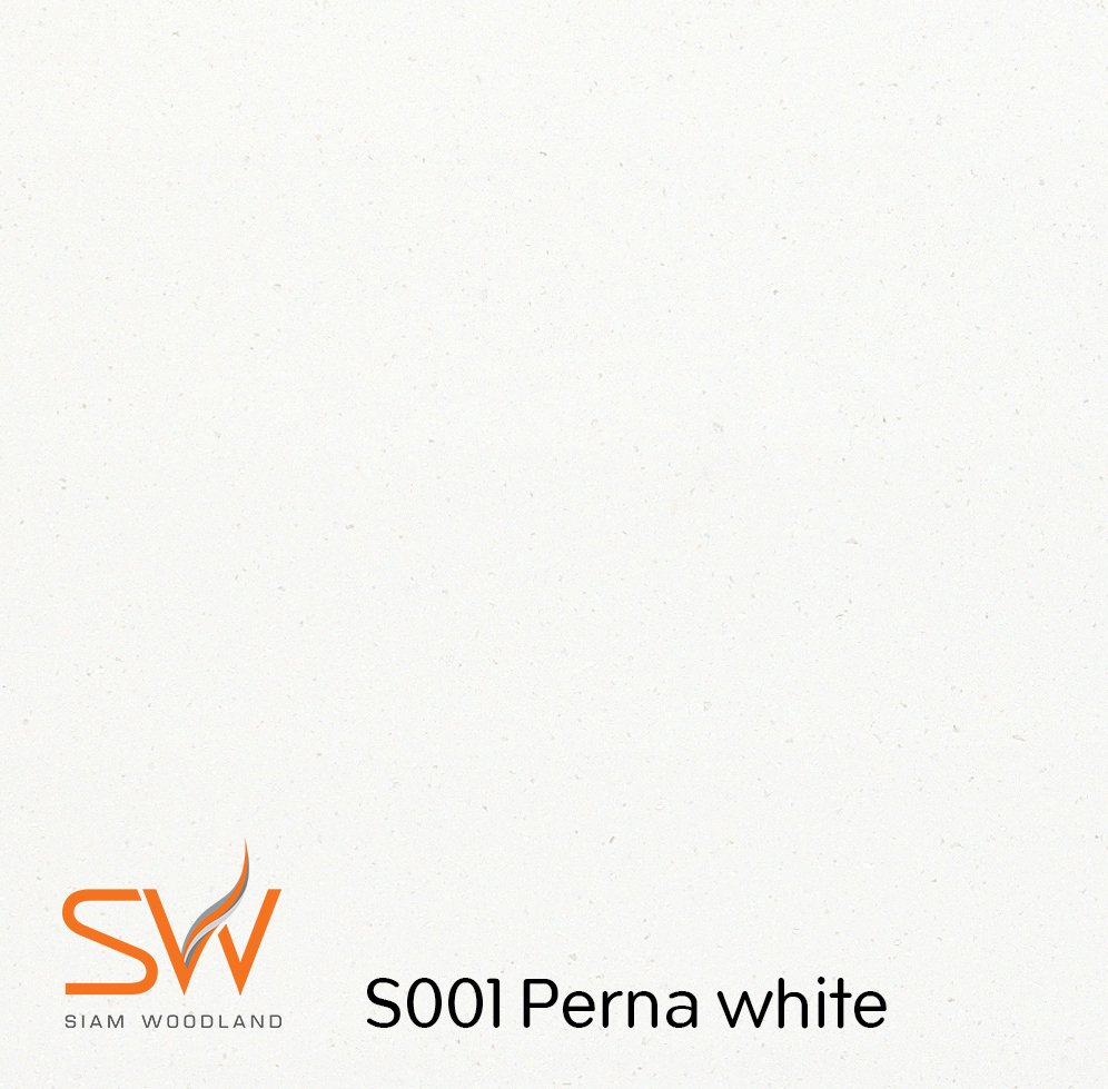 Acrylic Solid Surface Perna White S001 หินสังเคราะห์สีขาว