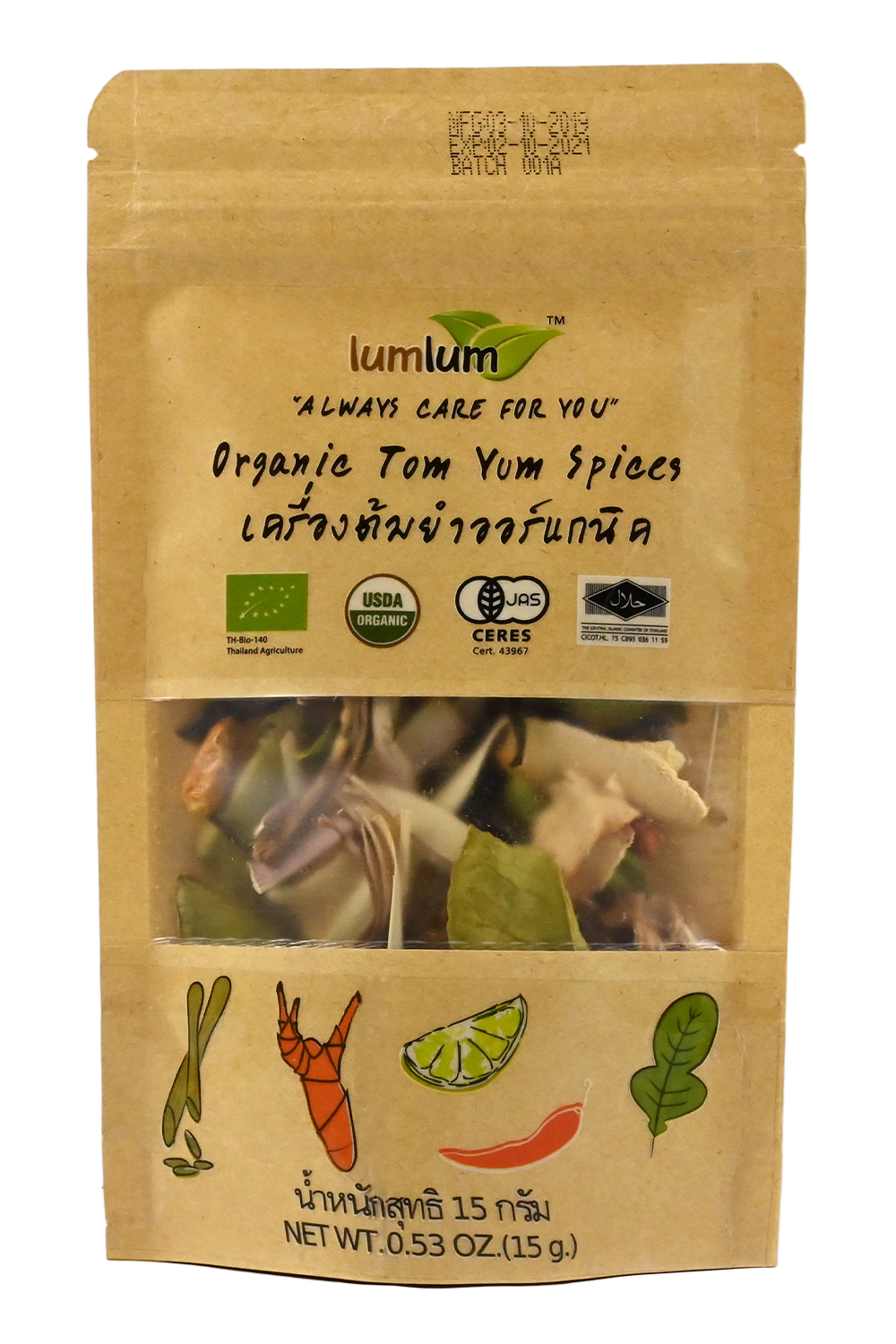 Organic Tom Yum Spices (Lumlum by Chita Organic Food)