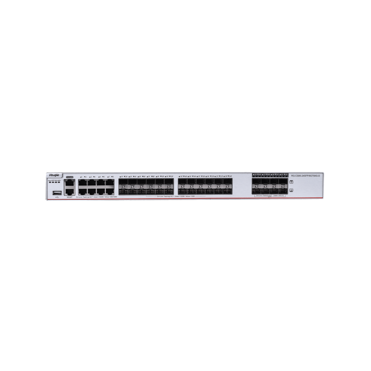 RG-CS85-24SFP/8GT8XS-D, Ruijie 24-Port 1GE SFP Layer 3 Enterprise-Class Core or Aggregation ...