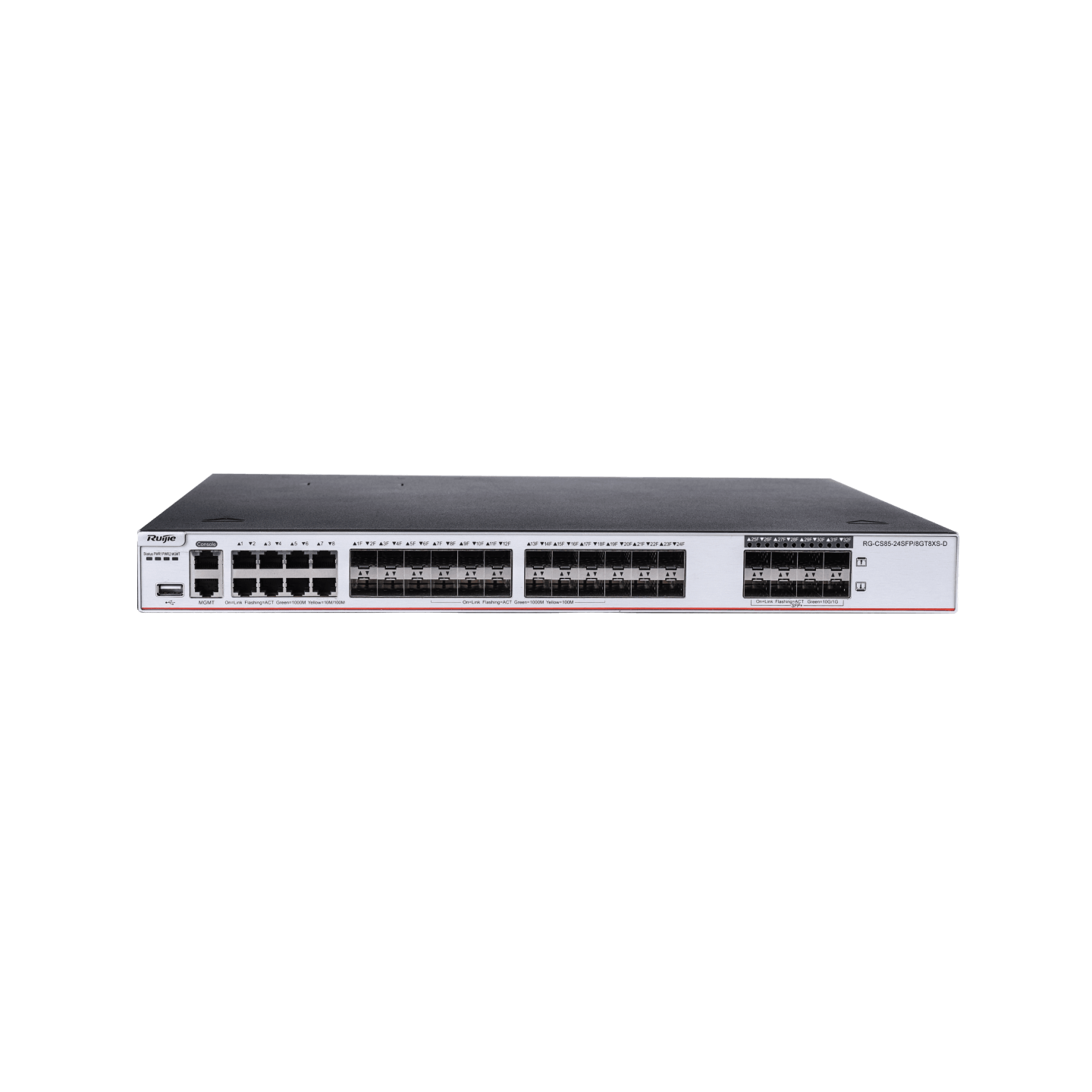 RG-CS85-24SFP/8GT8XS-D, Ruijie 24-Port 1GE SFP Layer 3 Enterprise-Class ...