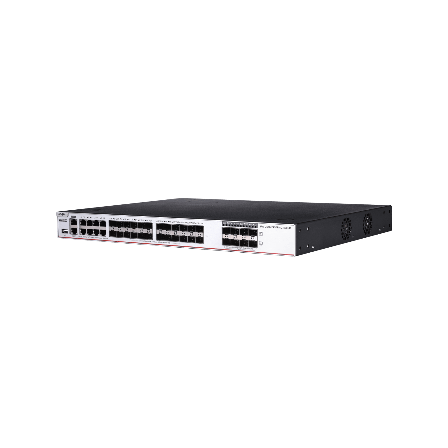 RG-CS85-24SFP/8GT8XS-D, Ruijie 24-Port 1GE SFP Layer 3 Enterprise-Class Core or Aggregation ...